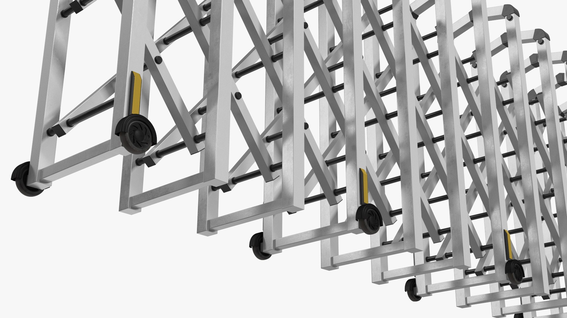 Electric Sliding Retractable Gate 3D Model - TurboSquid 2206600