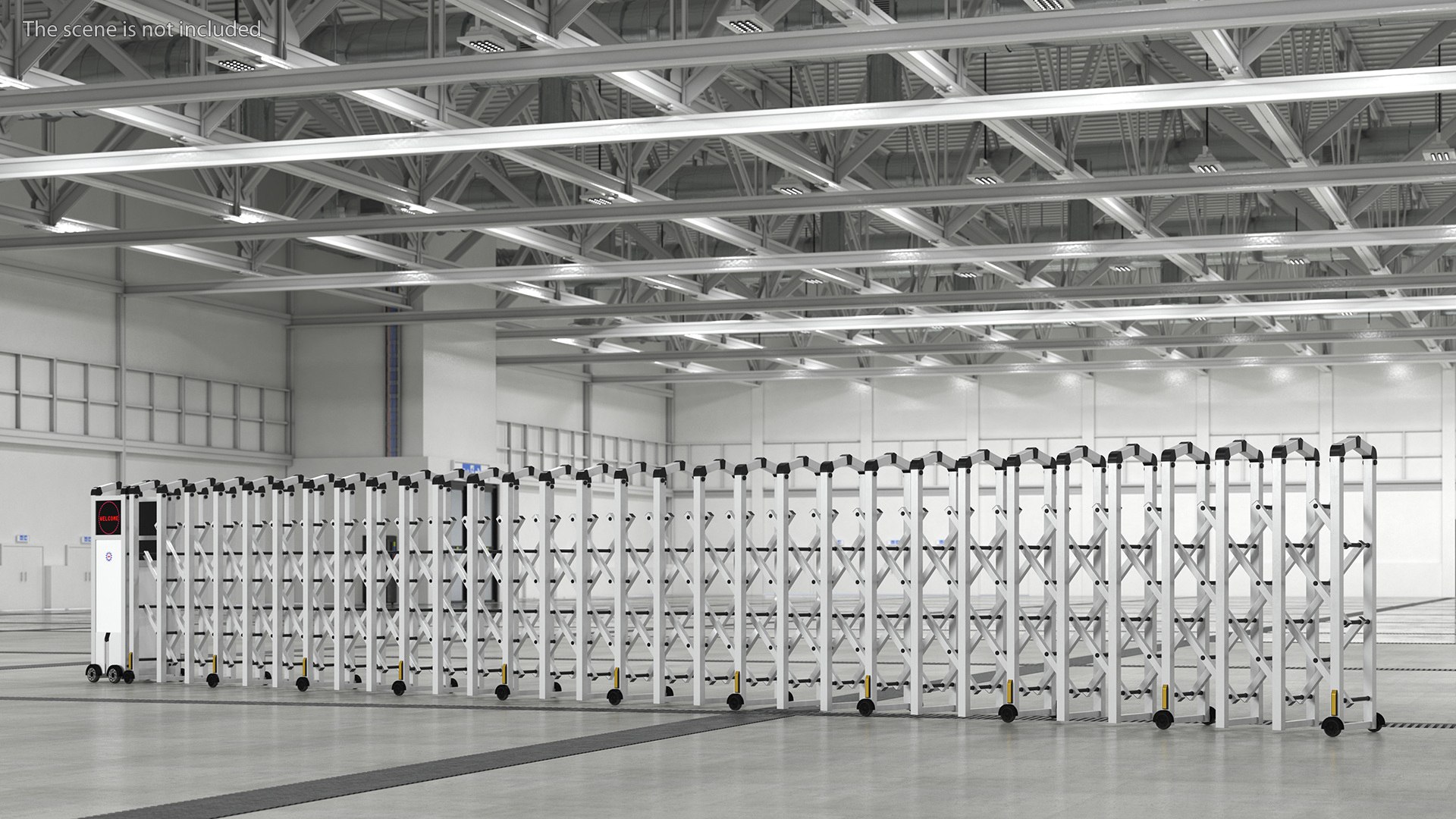 Electric Sliding Retractable Gate 3D Model - TurboSquid 2206600