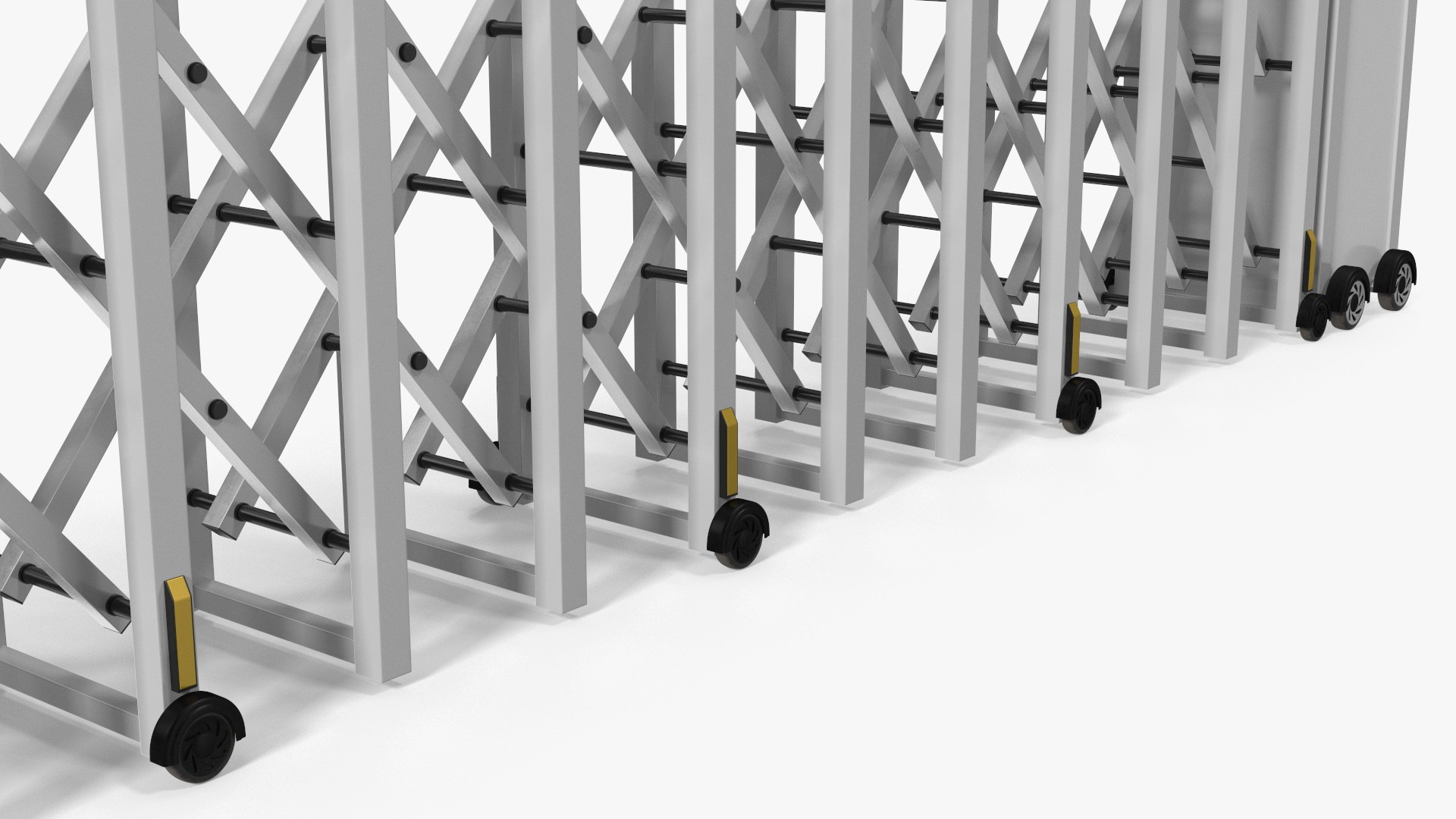 Electric Sliding Retractable Gate 3D Model - TurboSquid 2206600