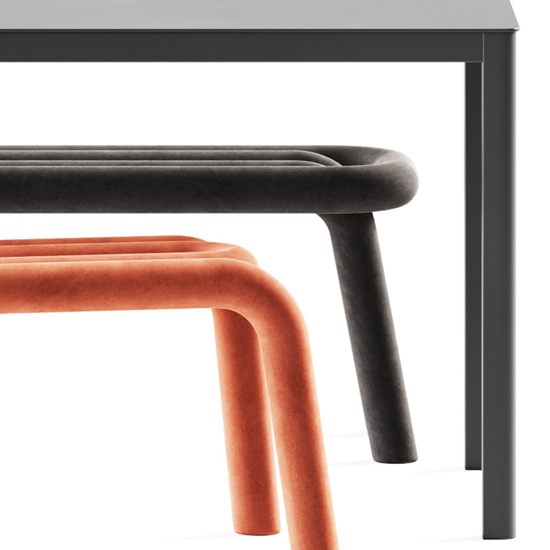 3D La Table By Arrmet And Bench Bold By Moustache - TurboSquid 2056307