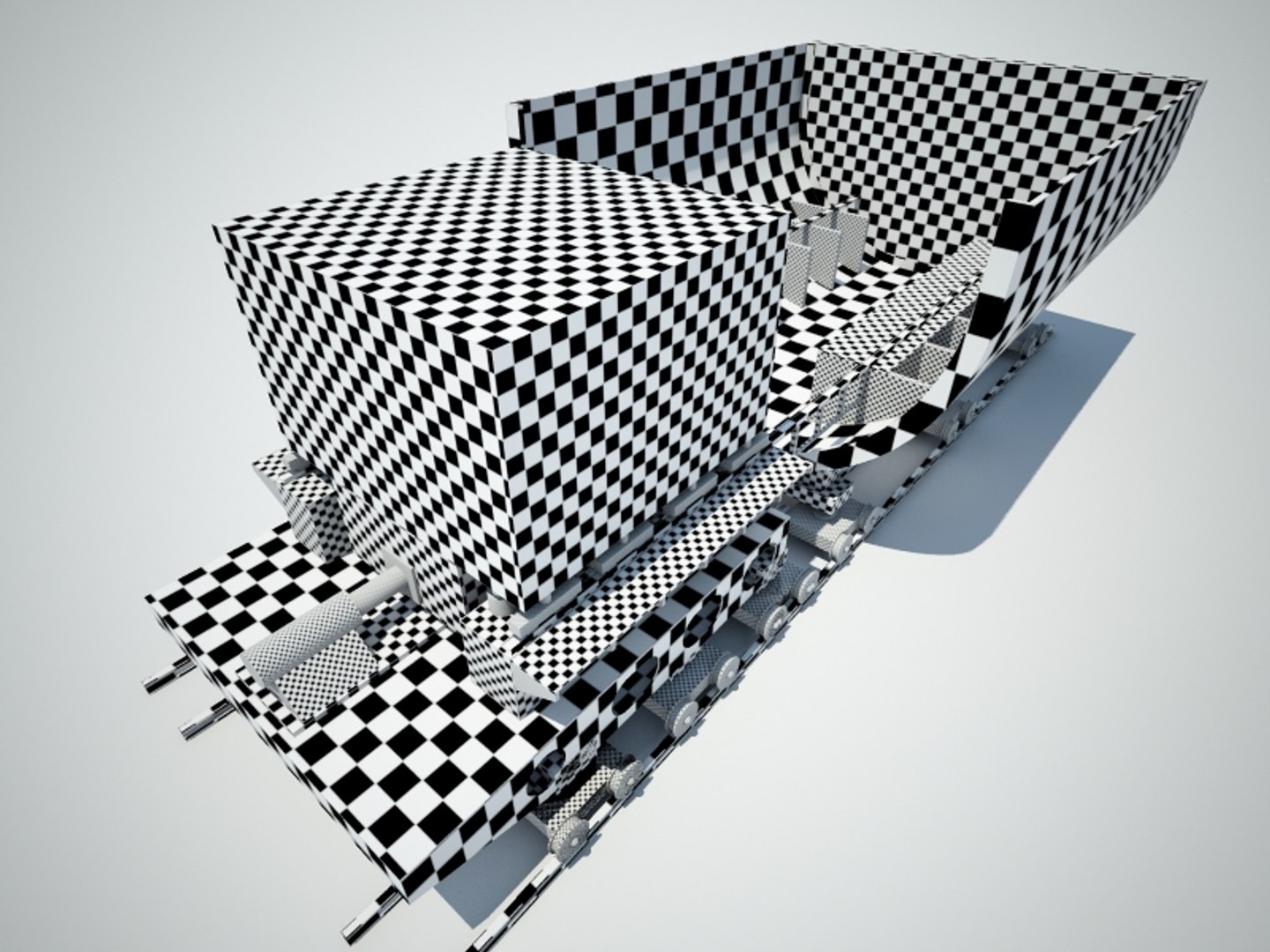 3d Device Loading Unloading Trucks Model