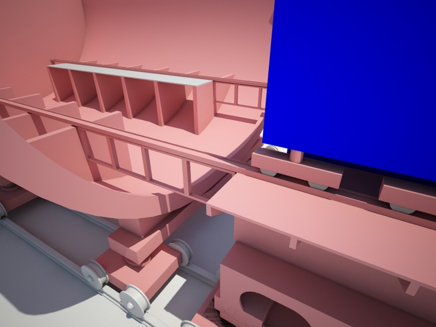 3d Device Loading Unloading Trucks Model