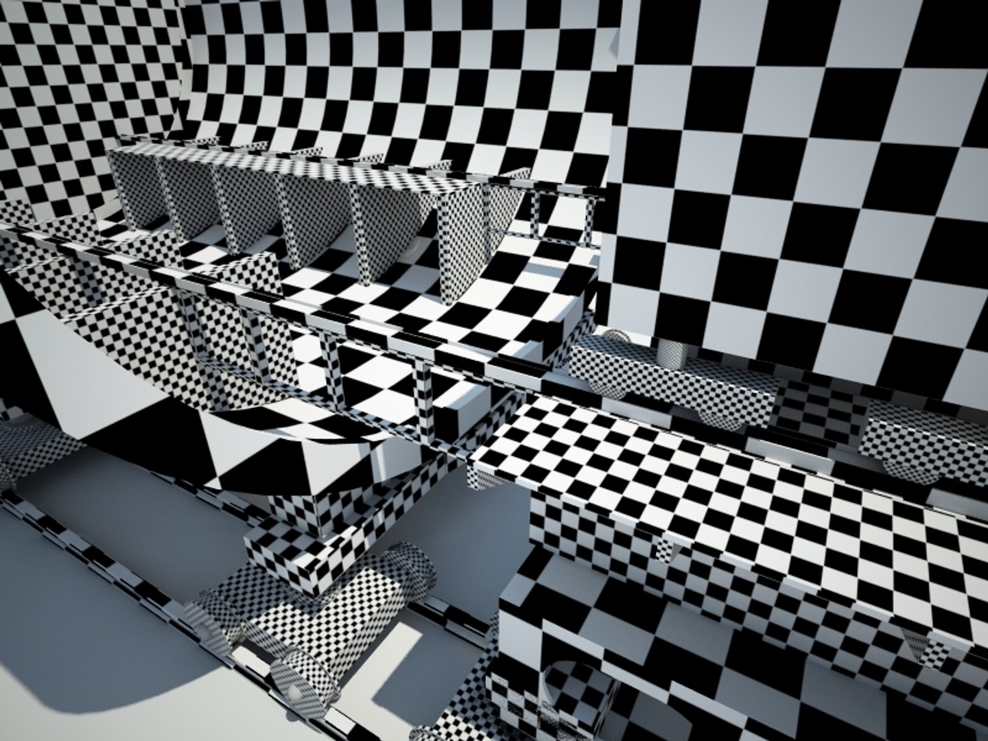 3d Device Loading Unloading Trucks Model