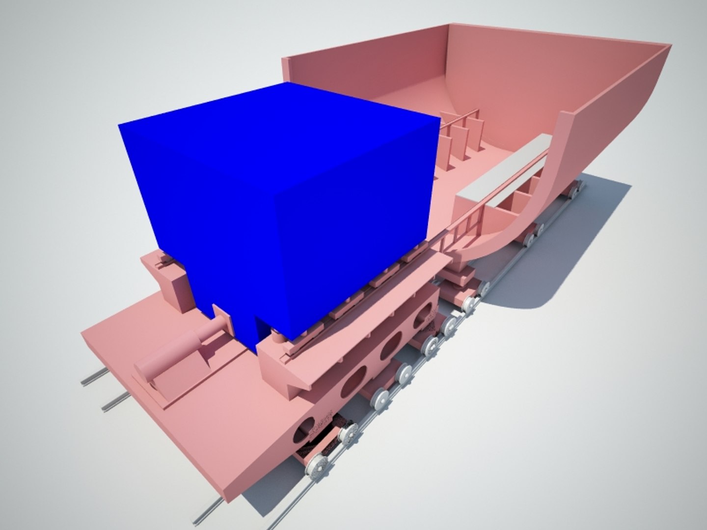 3d Device Loading Unloading Trucks Model