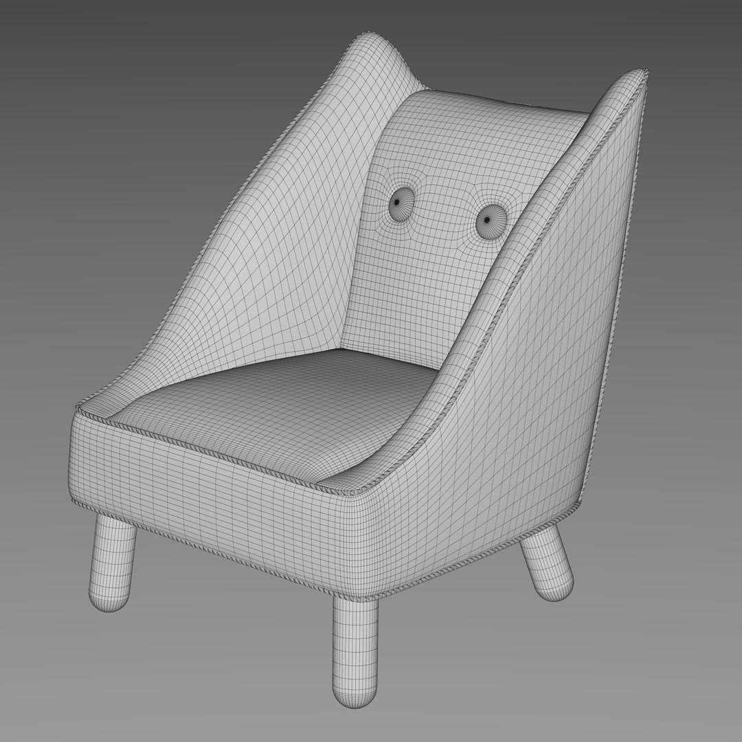 3D Cat Face Chair 3 Model - TurboSquid 2281450