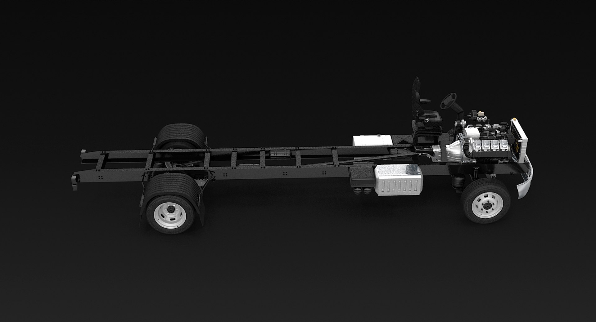 Semi Truck Undercarriage 3D Model - TurboSquid 1168944