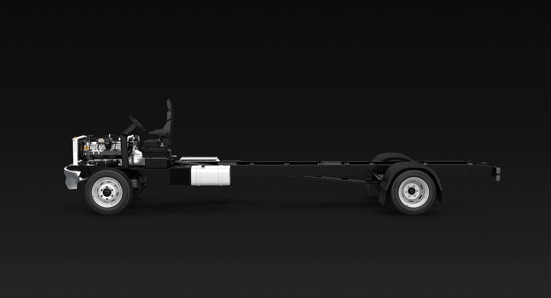 Semi Truck Undercarriage 3D Model - TurboSquid 1168944