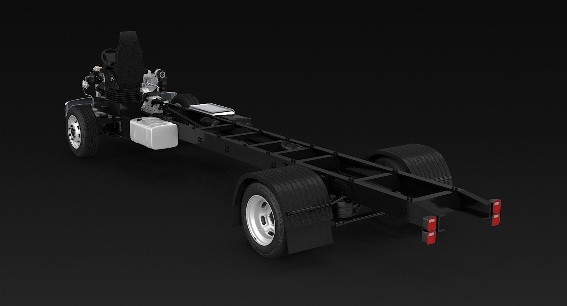 Semi Truck Undercarriage 3D Model - TurboSquid 1168944