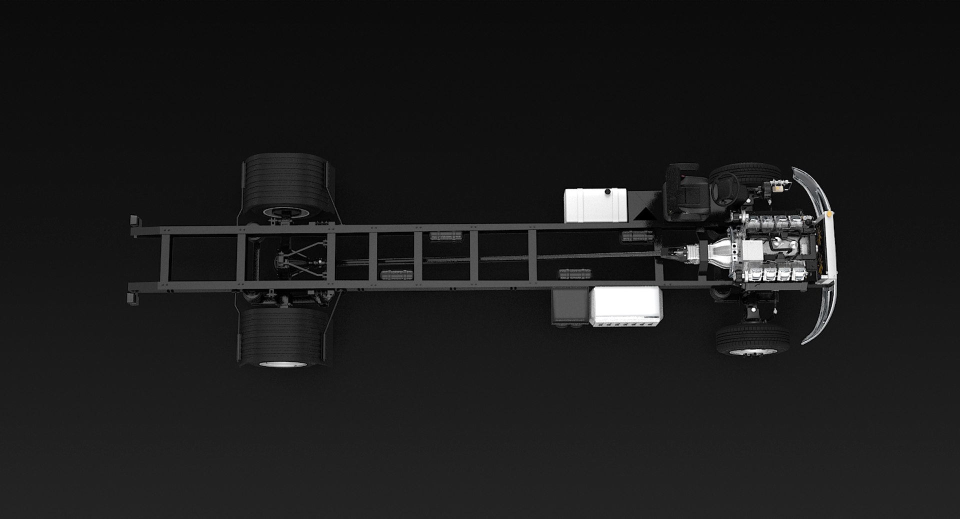 Semi Truck Undercarriage 3D Model - TurboSquid 1168944