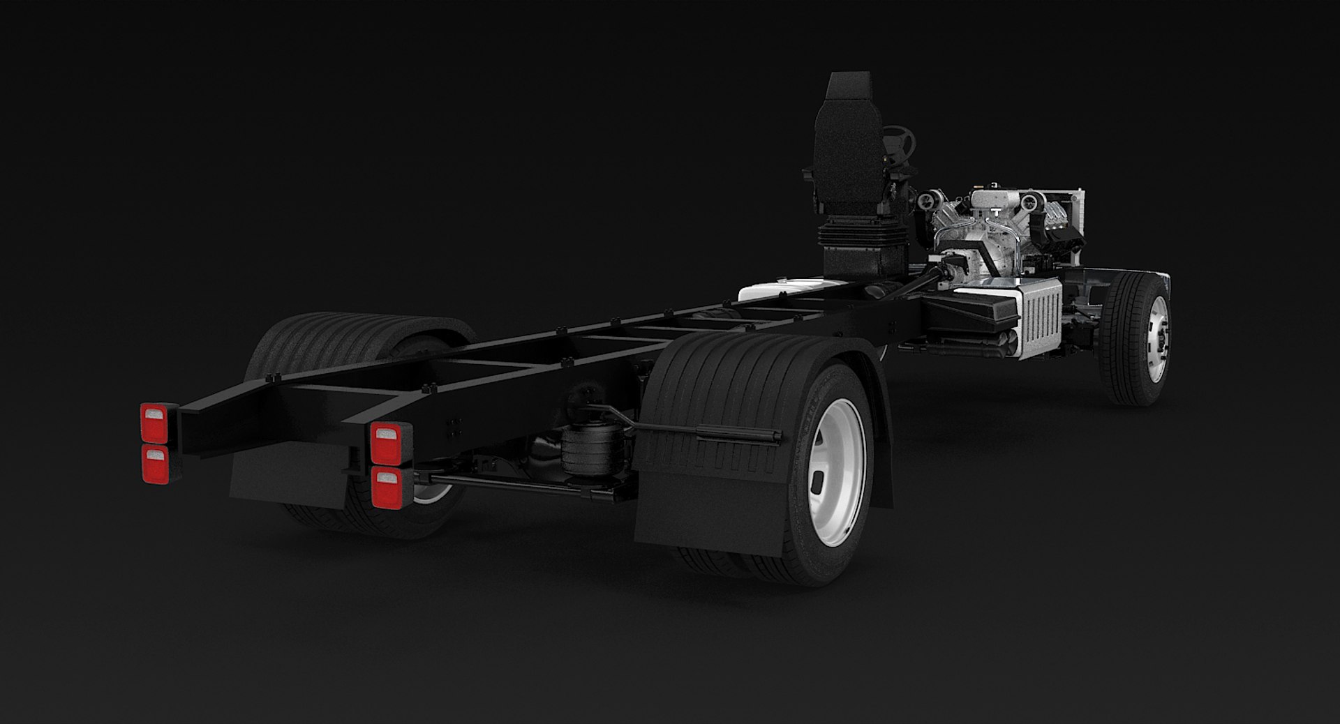 Semi Truck Undercarriage 3D Model - TurboSquid 1168944