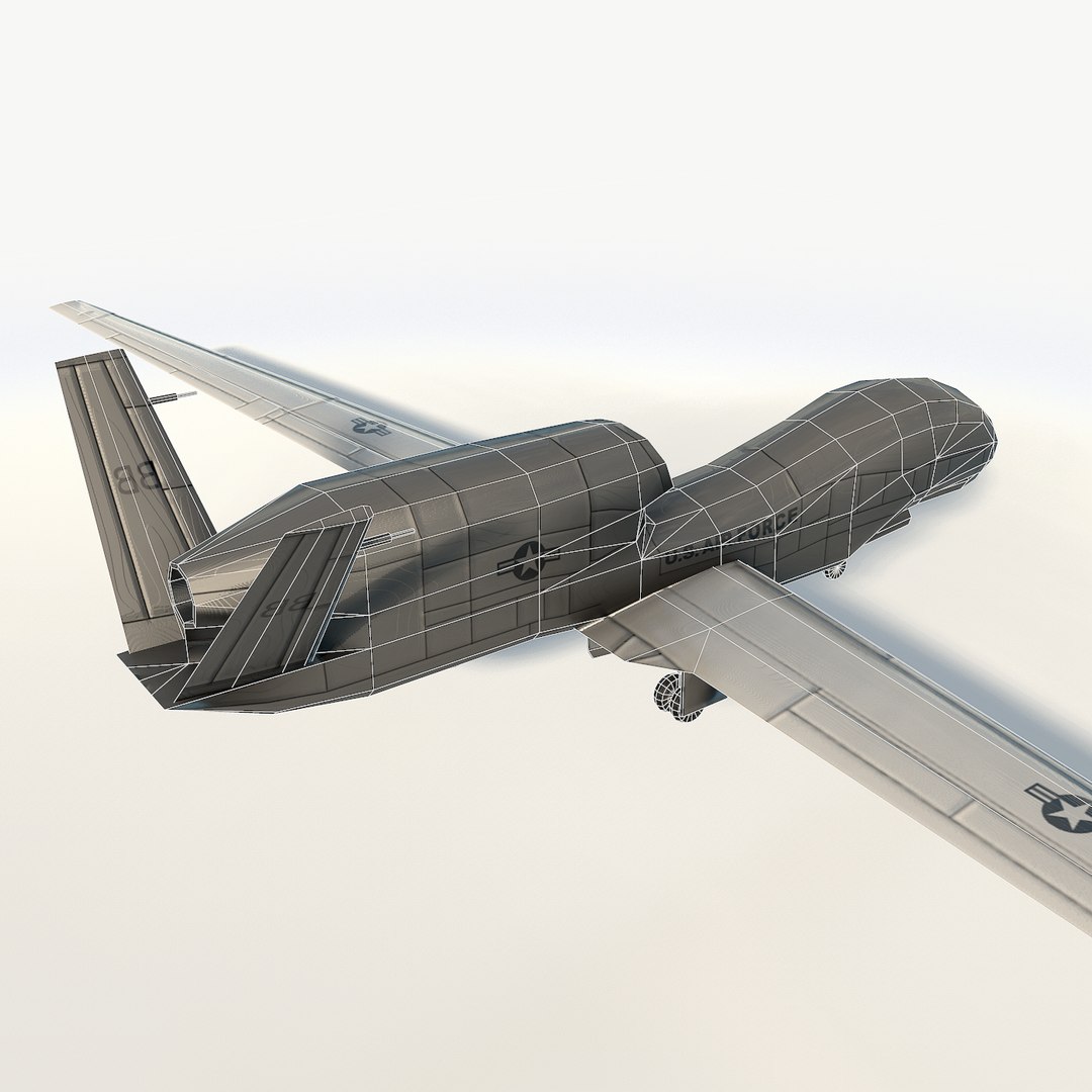3d Global Hawk Fighter Drone Uav Model