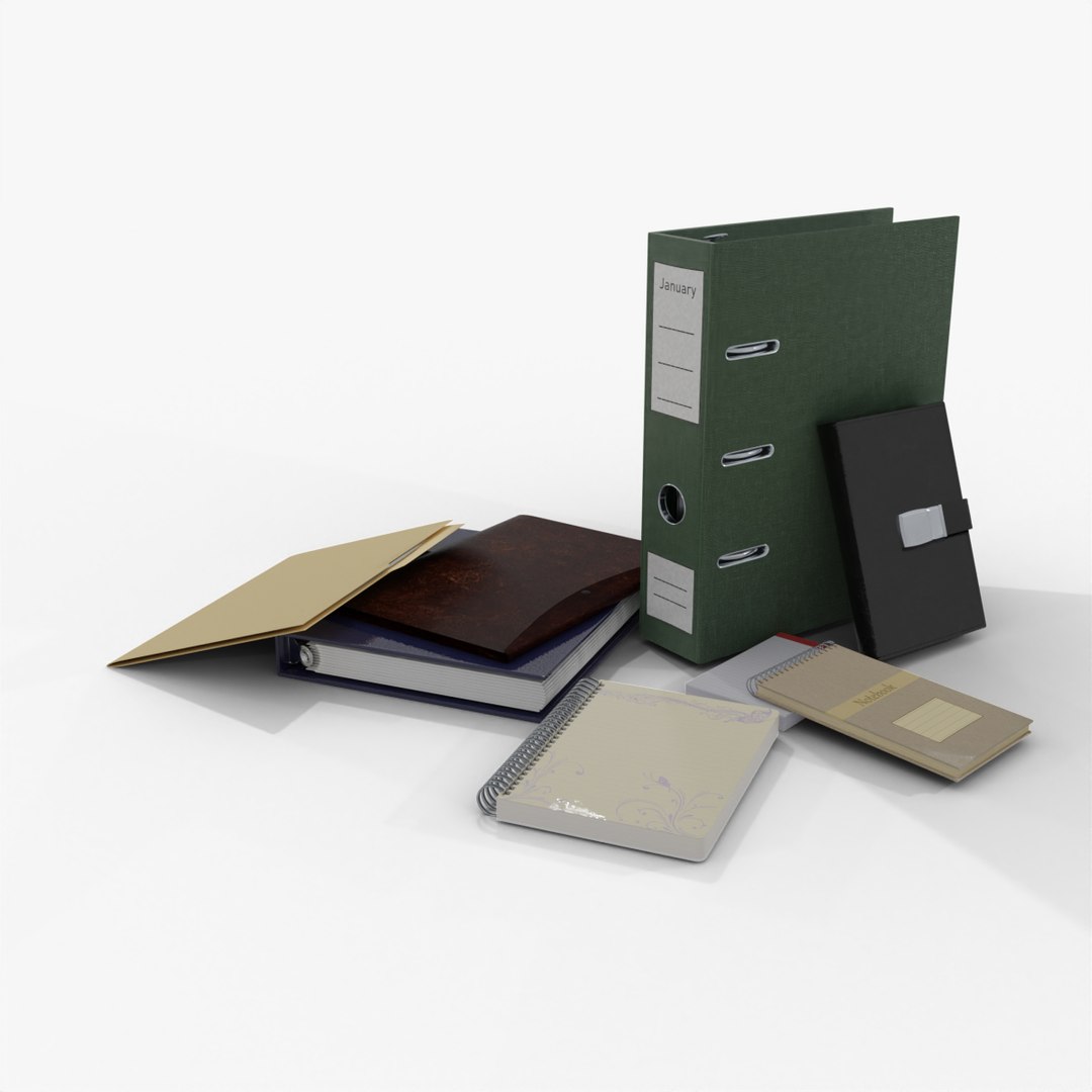 Notebook - Ring Binder - Folder 3D Model - TurboSquid 1896501