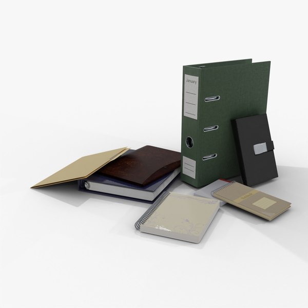 folder stack 3d model