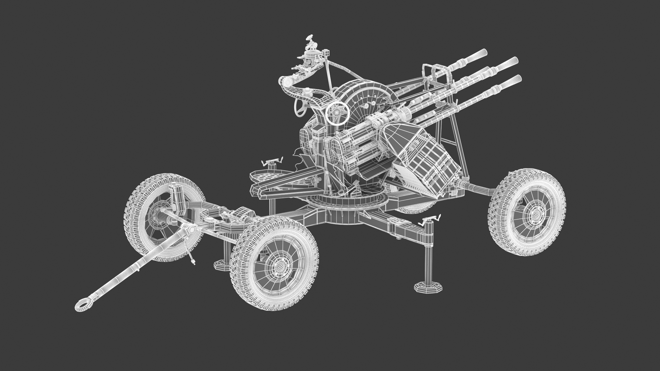 3D ZPU-4 model - TurboSquid 1730761