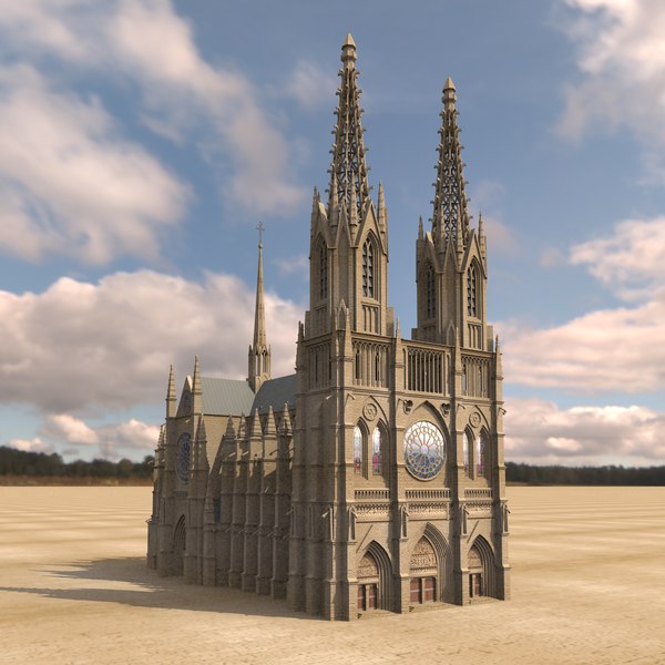 mini cathedral kylemore 3d model
