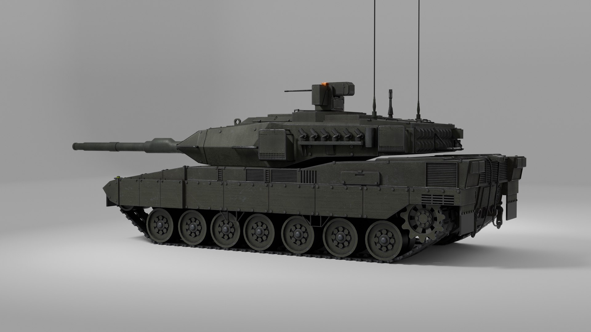 Leopard 2A7 Inspired Main Battle Tank 3D - TurboSquid 2439307