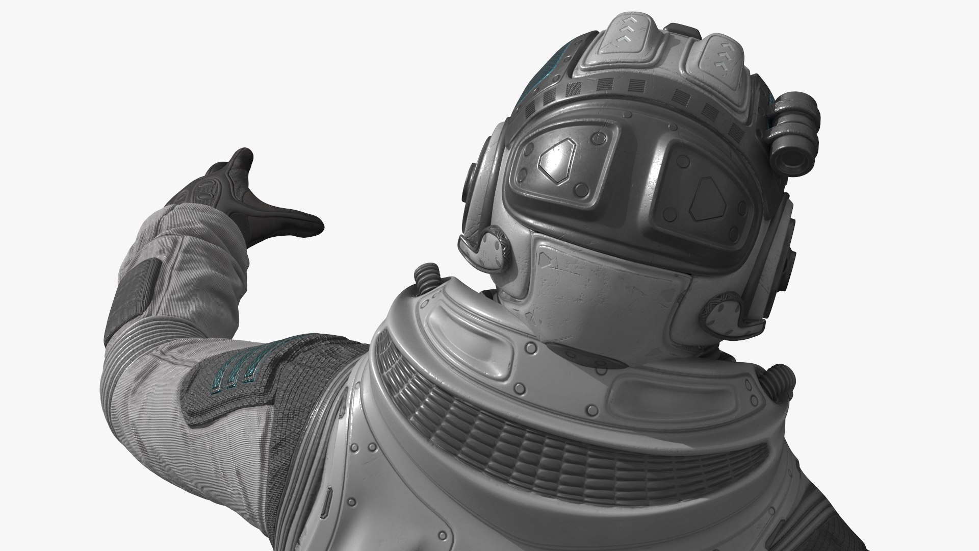 Running Futuristic Astronaut With Visor 3D Model - TurboSquid 2396124