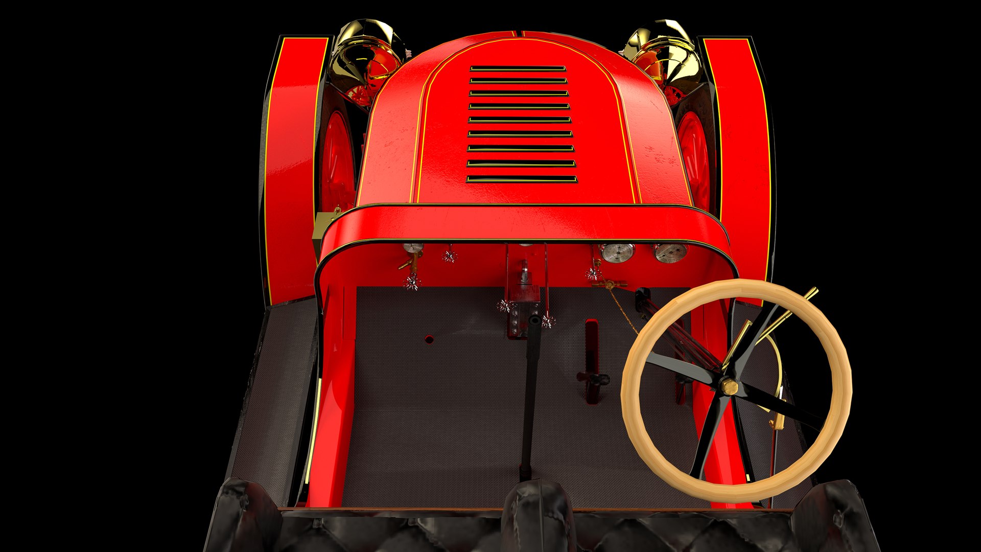 3D Stanley Steam Car Model - TurboSquid 2229855