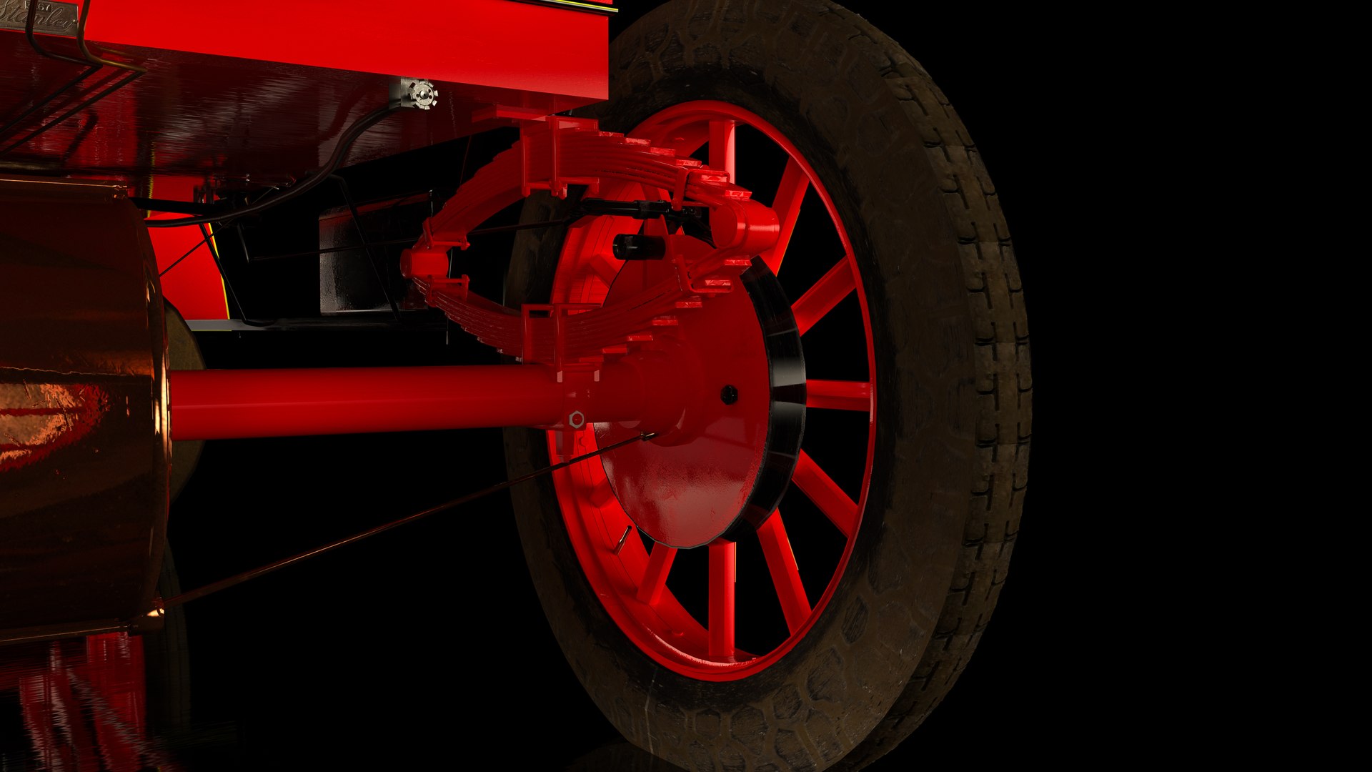 3D Stanley Steam Car Model - TurboSquid 2229855