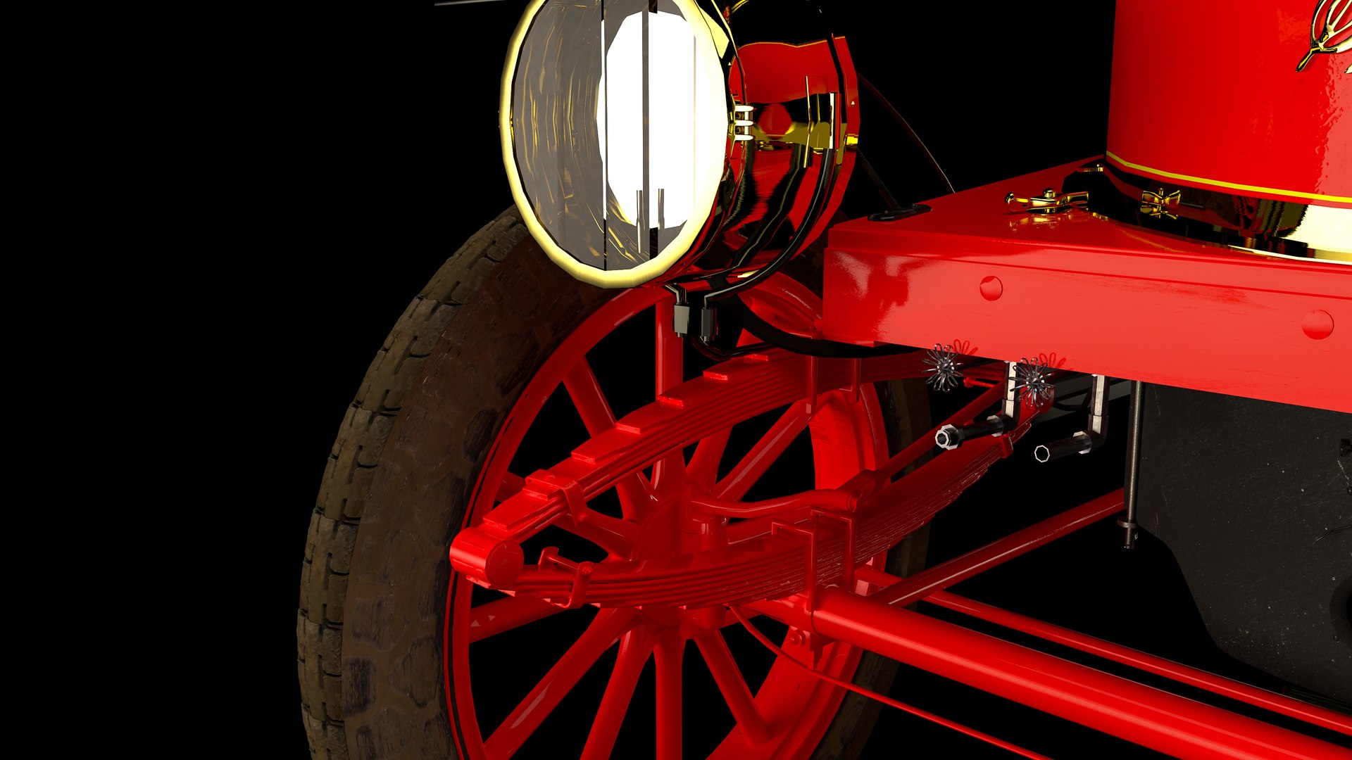 3D Stanley Steam Car Model - TurboSquid 2229855