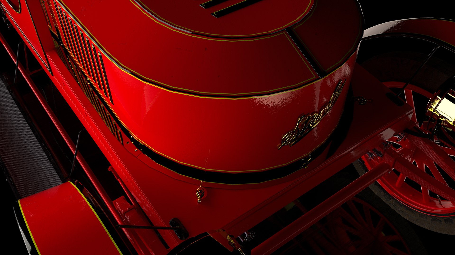 3D Stanley Steam Car Model - TurboSquid 2229855