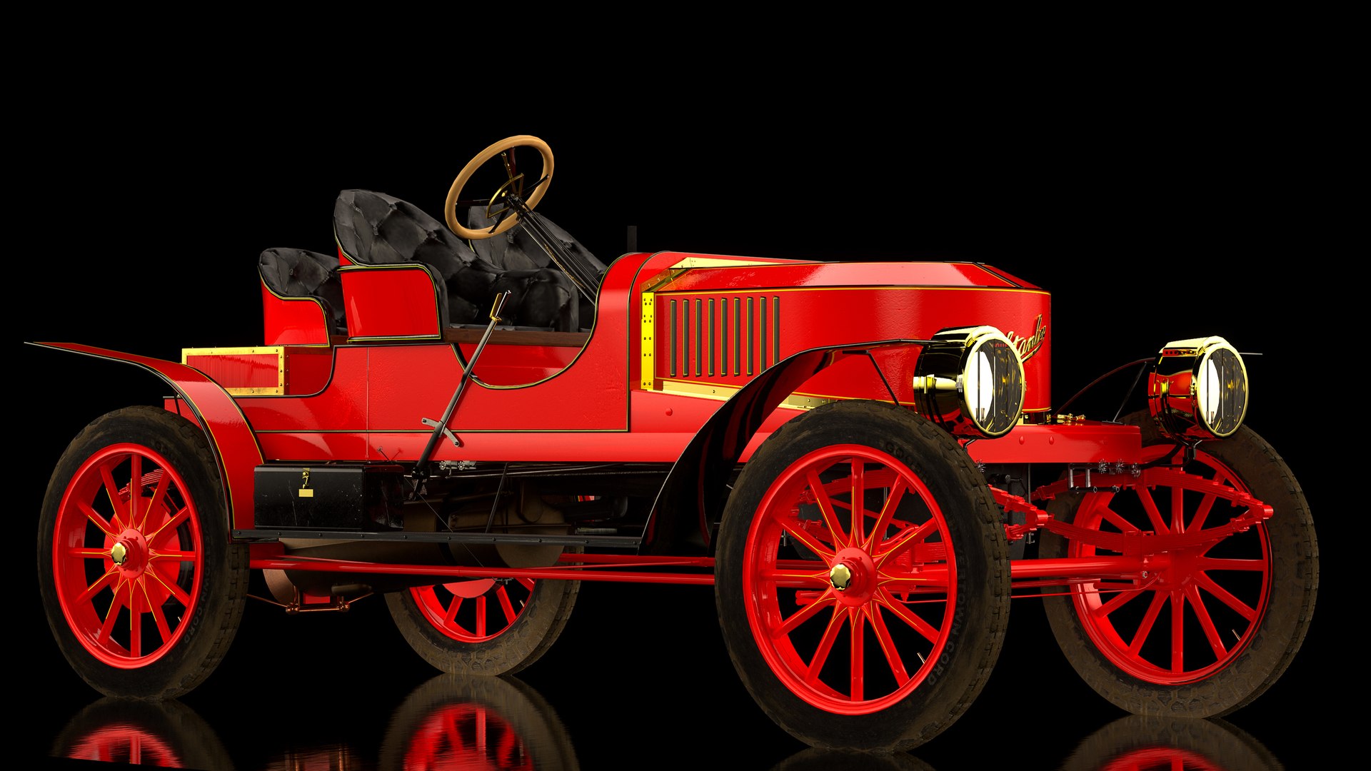 3D Stanley Steam Car Model - TurboSquid 2229855