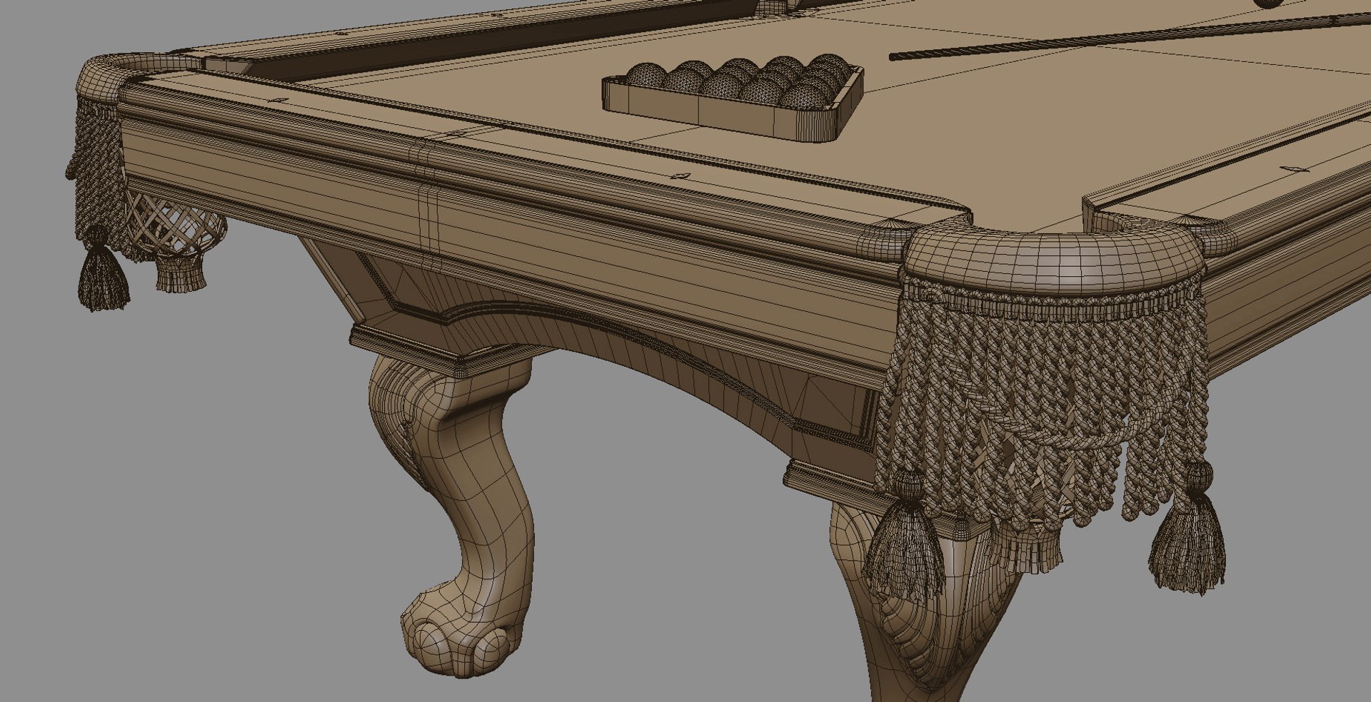 3D Pool Table 8ft Classic Model - TurboSquid 1286524