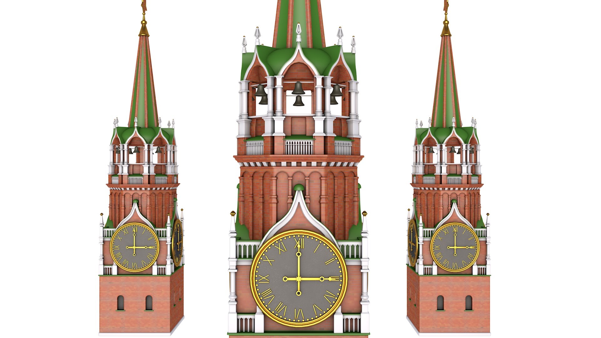 Kremlin Clock 3D Model - TurboSquid 2044833