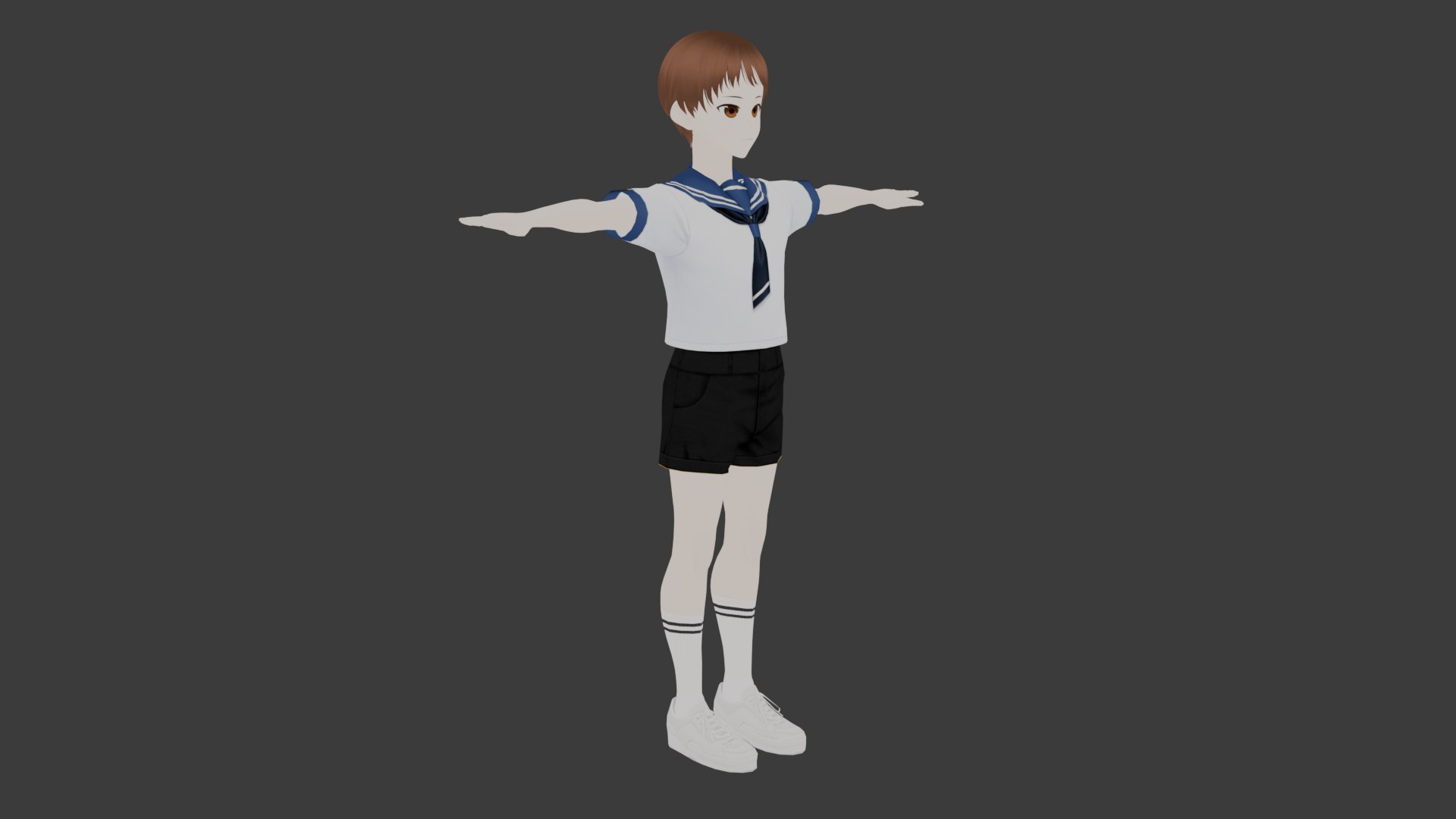 3D VR Anime Kid Rigged - TurboSquid 2300391
