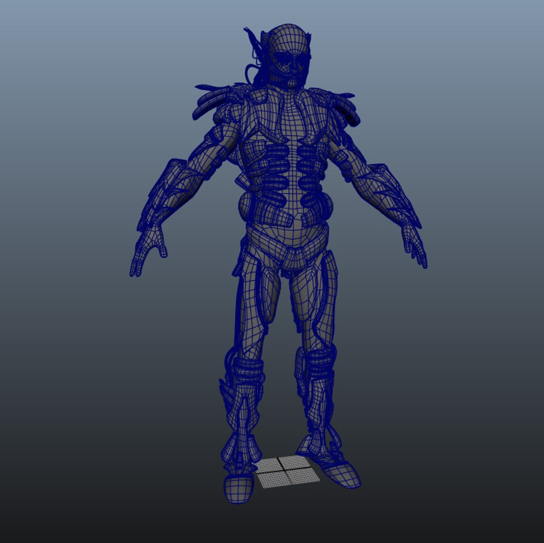 Mech Character Futuristic 3d Model