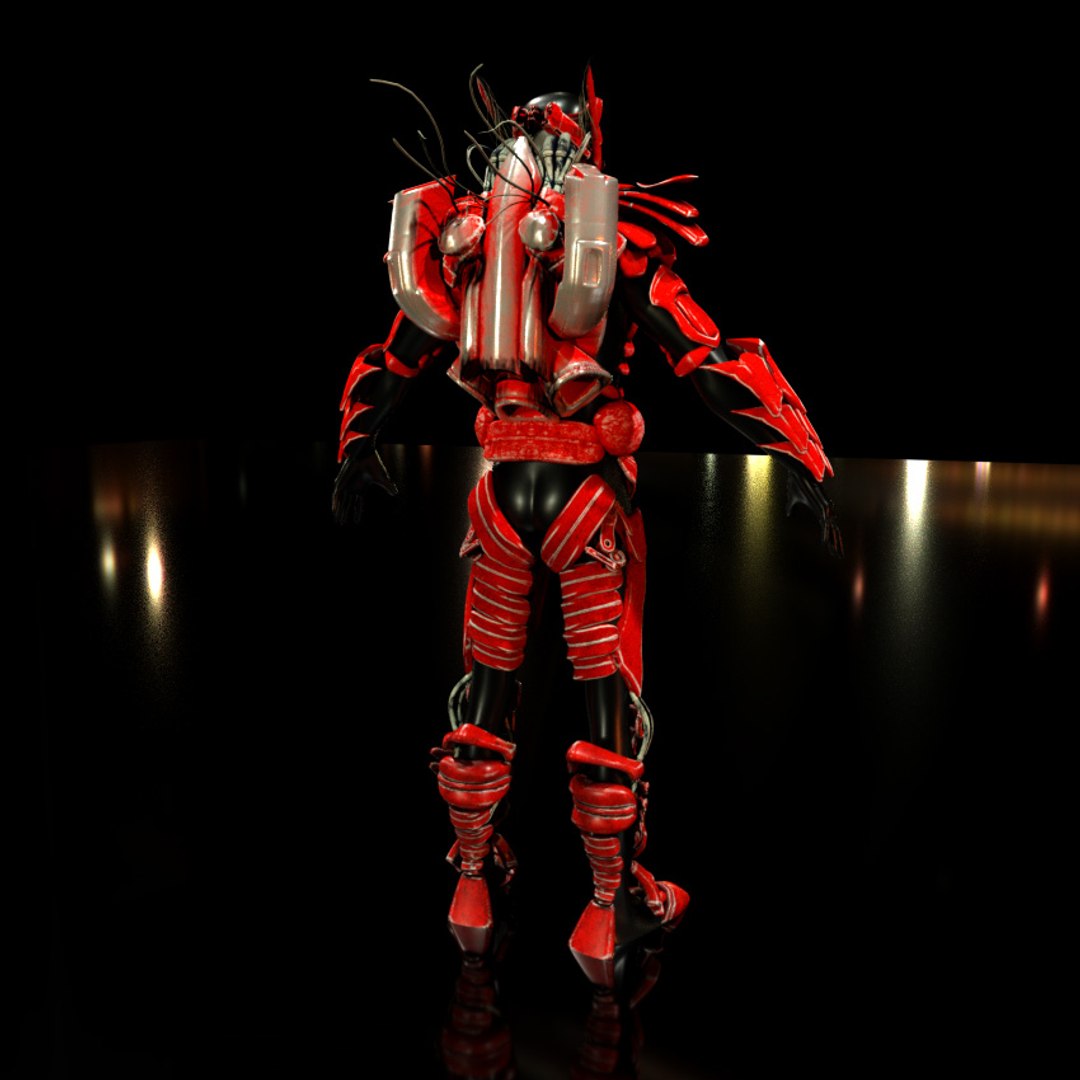 Mech Character Futuristic 3d Model