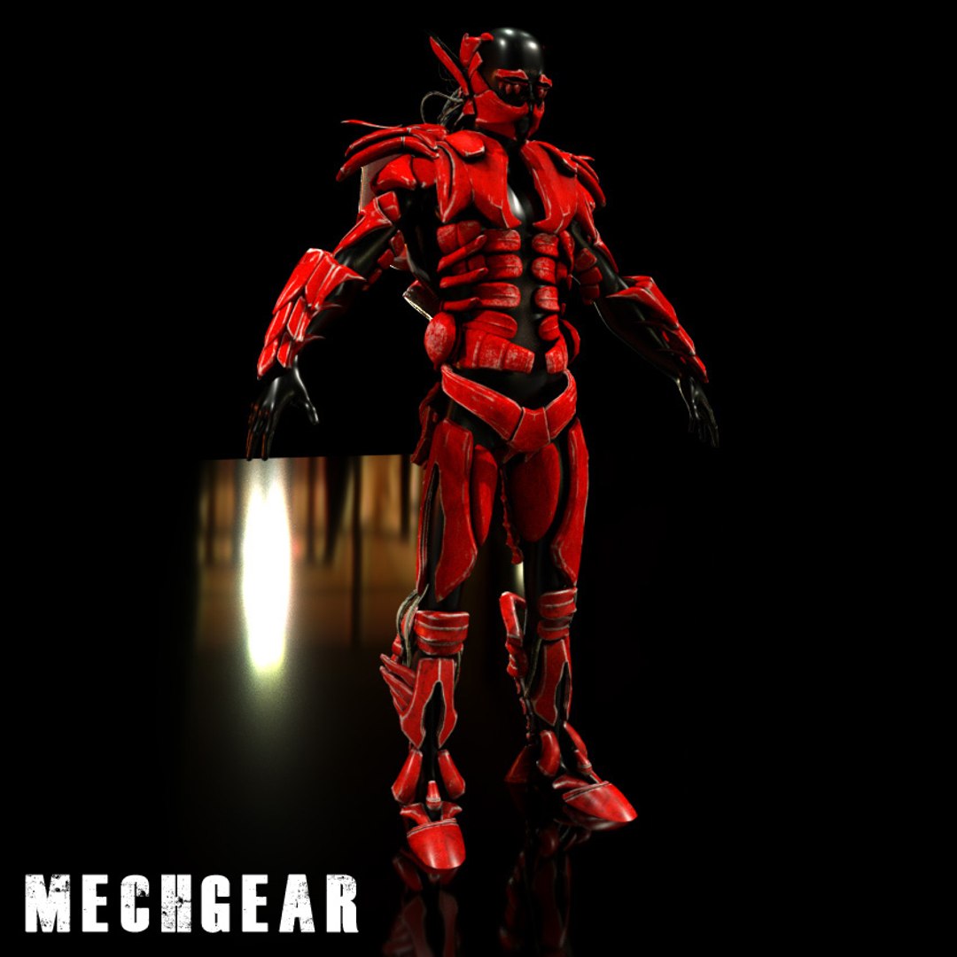 Mech Character Futuristic 3d Model