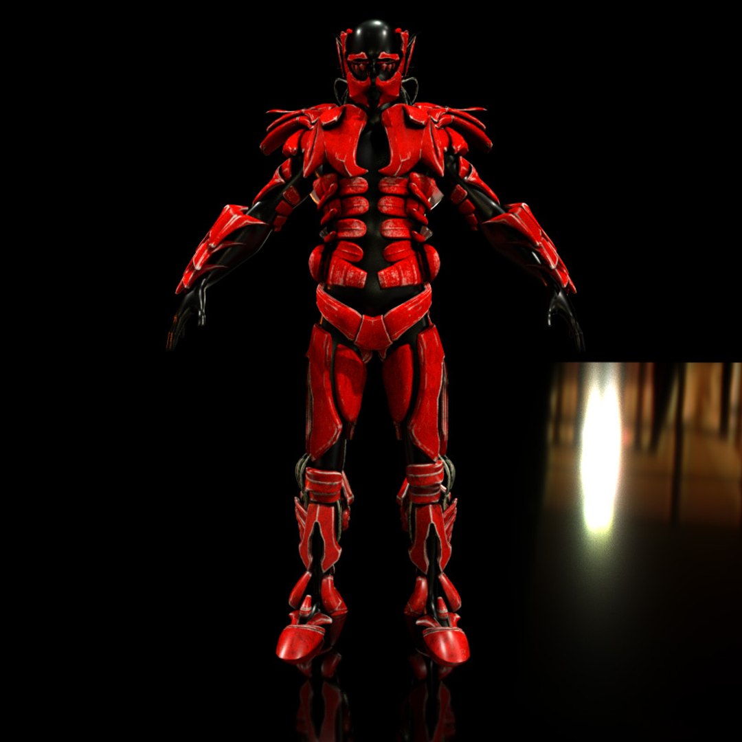 Mech Character Futuristic 3d Model