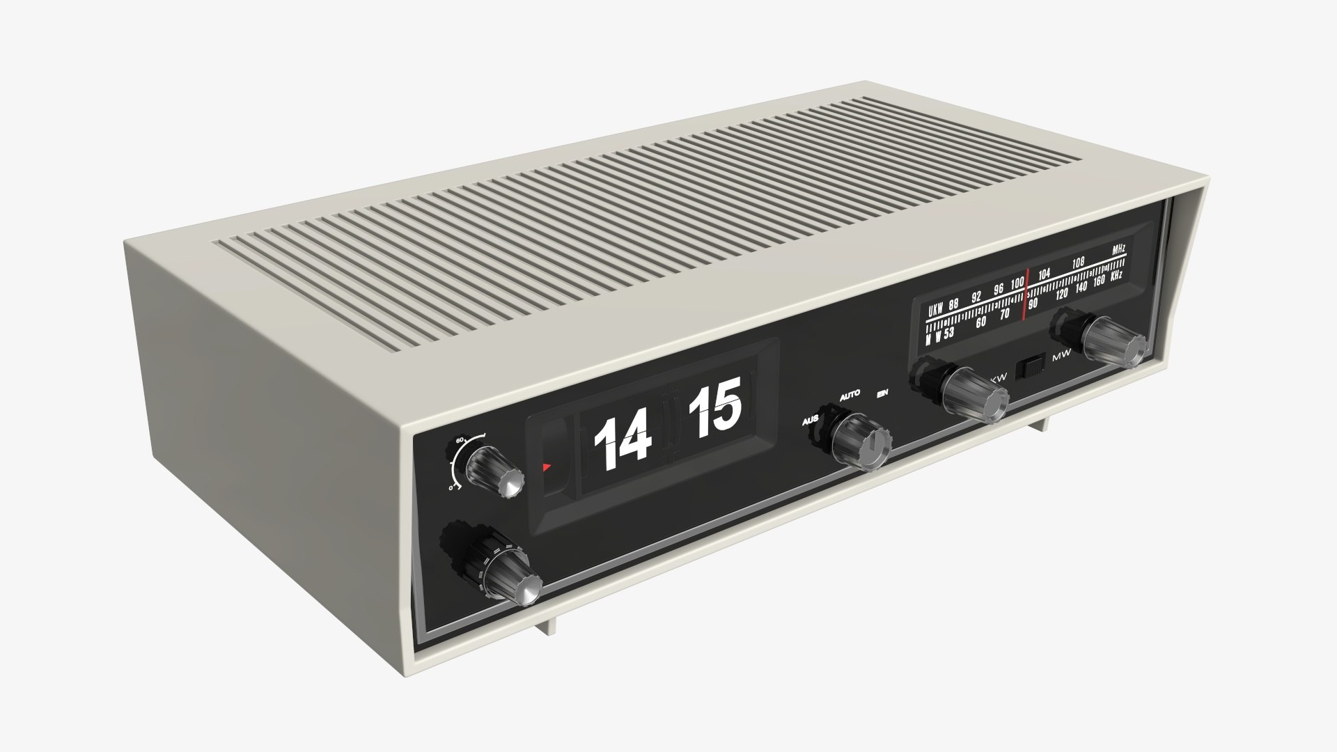 Alarm clock radio 3D model - TurboSquid 1666809