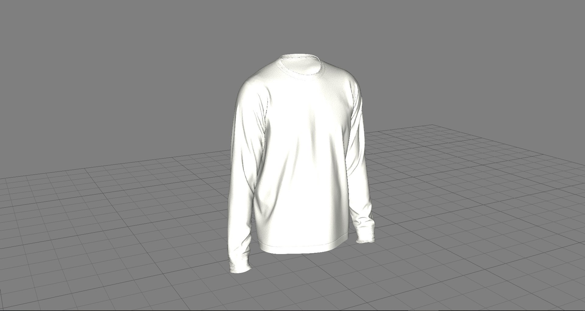Long Sleeve T-Shirt Model - TurboSquid 1862744