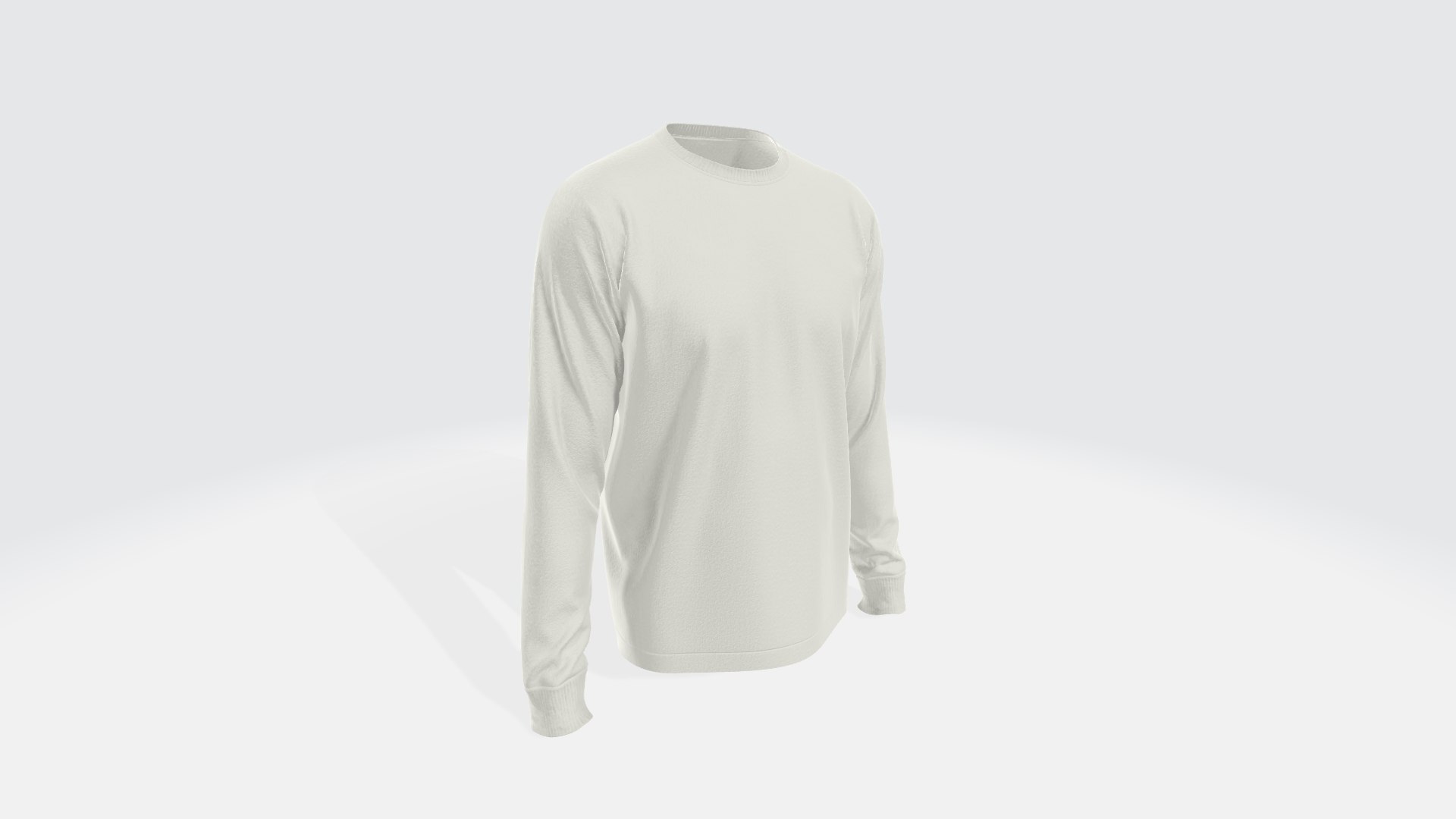 Long Sleeve T-Shirt Model - TurboSquid 1862744