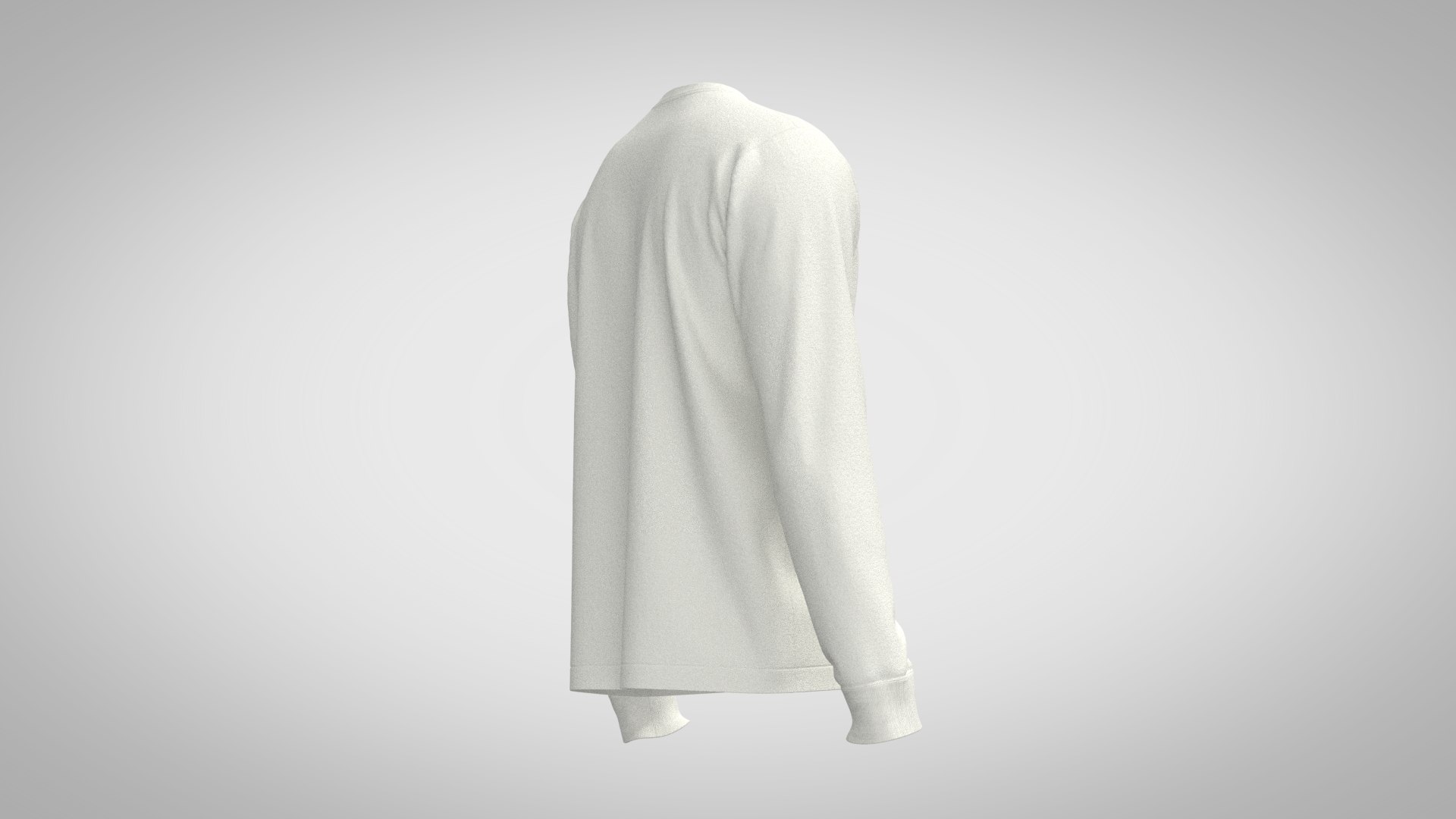 Long Sleeve T-Shirt Model - TurboSquid 1862744