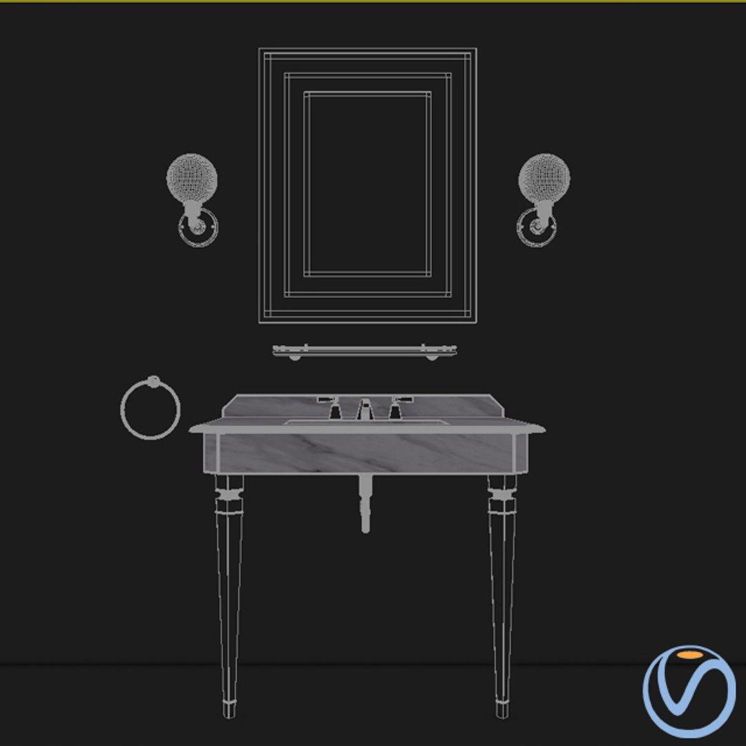 Devon Vanity 3D Model - TurboSquid 1256608