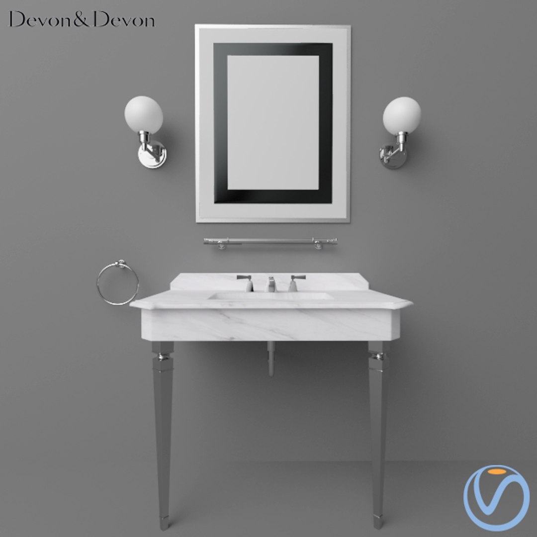 Devon Vanity 3D Model - TurboSquid 1256608