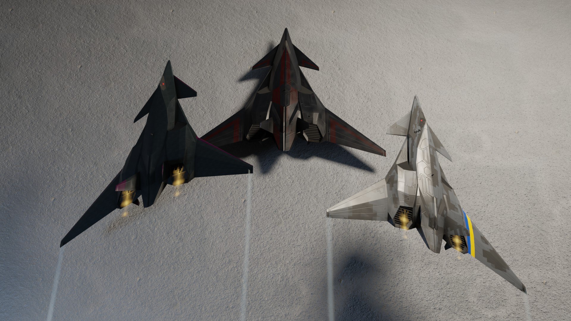 3D I-19 Ravenclaw Concept Stealth Fighter Jet Model - TurboSquid 1872472