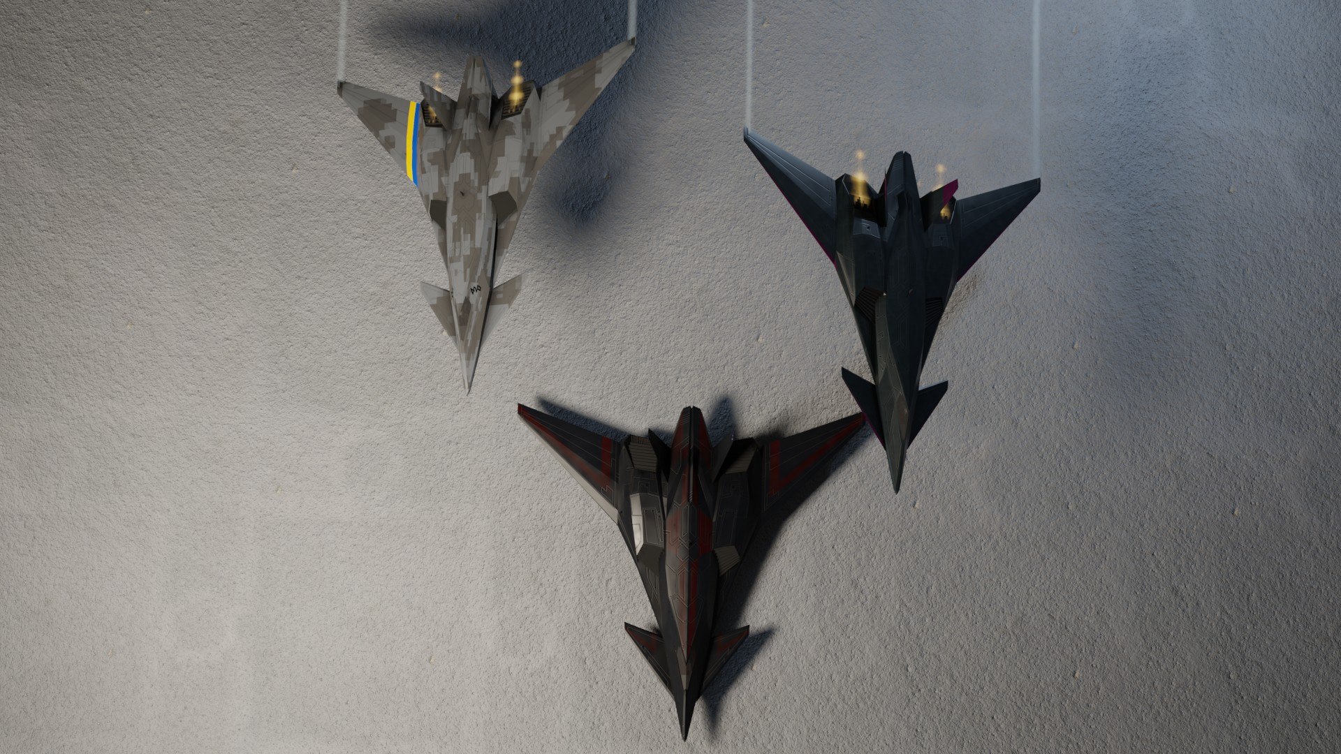 3D I-19 Ravenclaw Concept Stealth Fighter Jet Model - TurboSquid 1872472