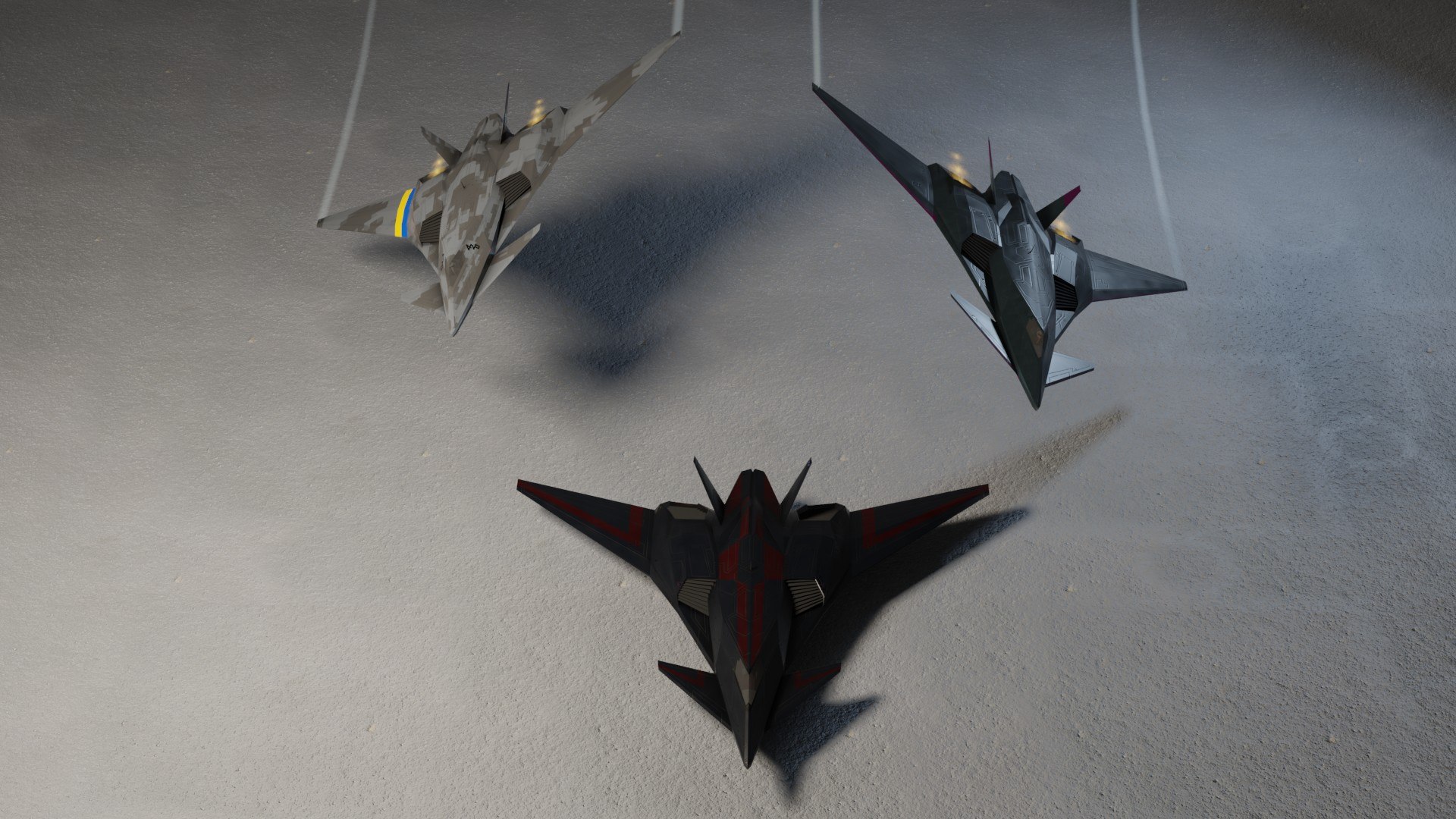 3D I-19 Ravenclaw Concept Stealth Fighter Jet Model - TurboSquid 1872472