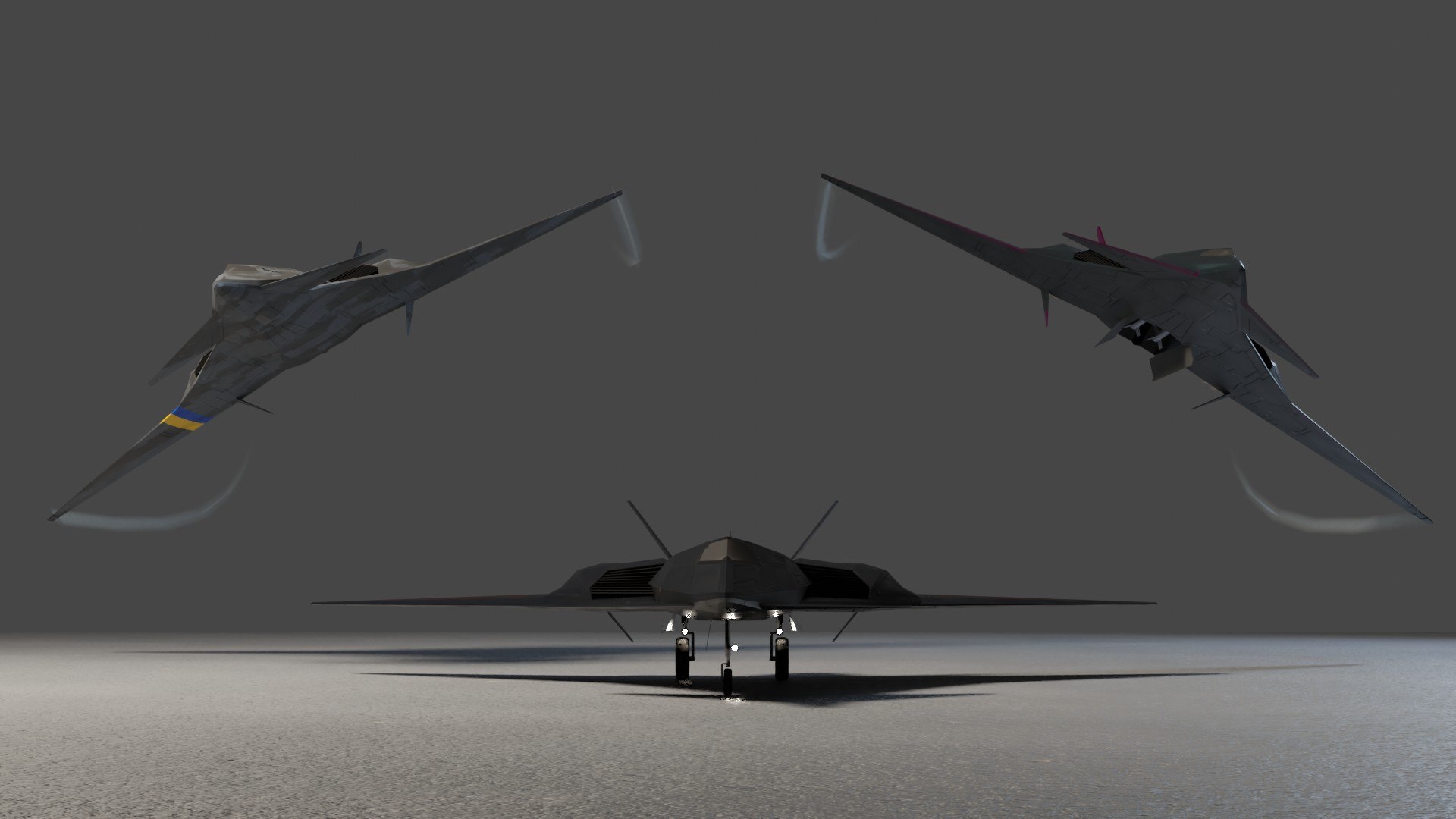 3D I-19 Ravenclaw Concept Stealth Fighter Jet Model - TurboSquid 1872472