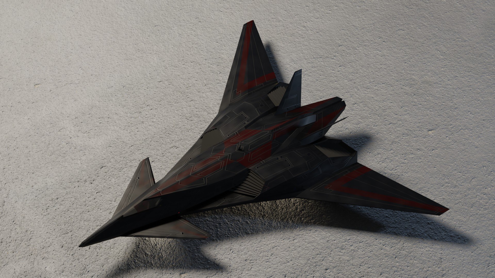 3D I-19 Ravenclaw Concept Stealth Fighter Jet Model - TurboSquid 1872472