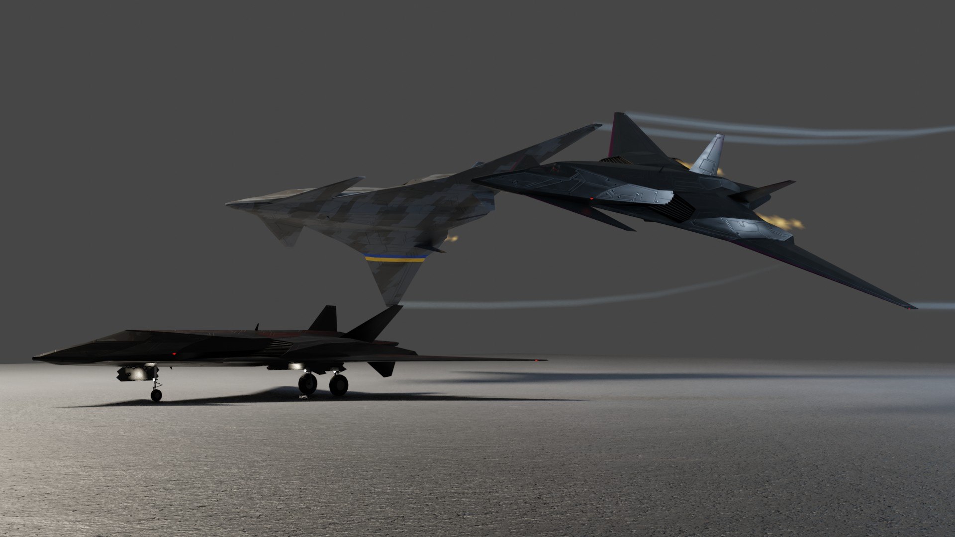 3D I-19 Ravenclaw Concept Stealth Fighter Jet Model - TurboSquid 1872472