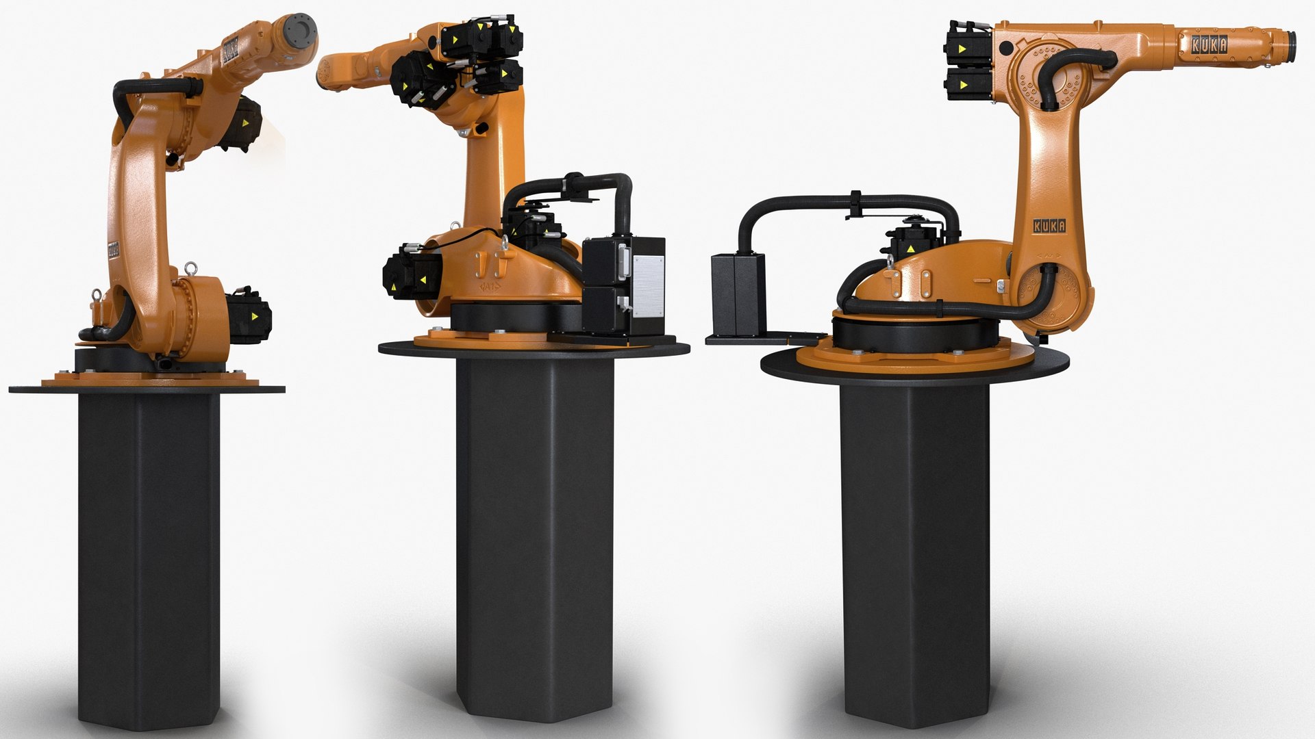 Industrial Robot Arm Kuka KR 60-4 On Stand Rigged 3D - TurboSquid 2287195