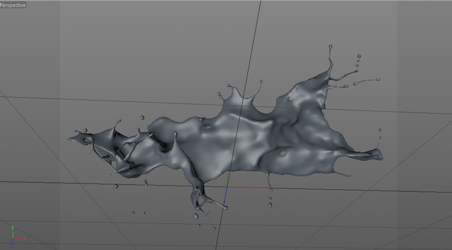 liquid splash 3d model