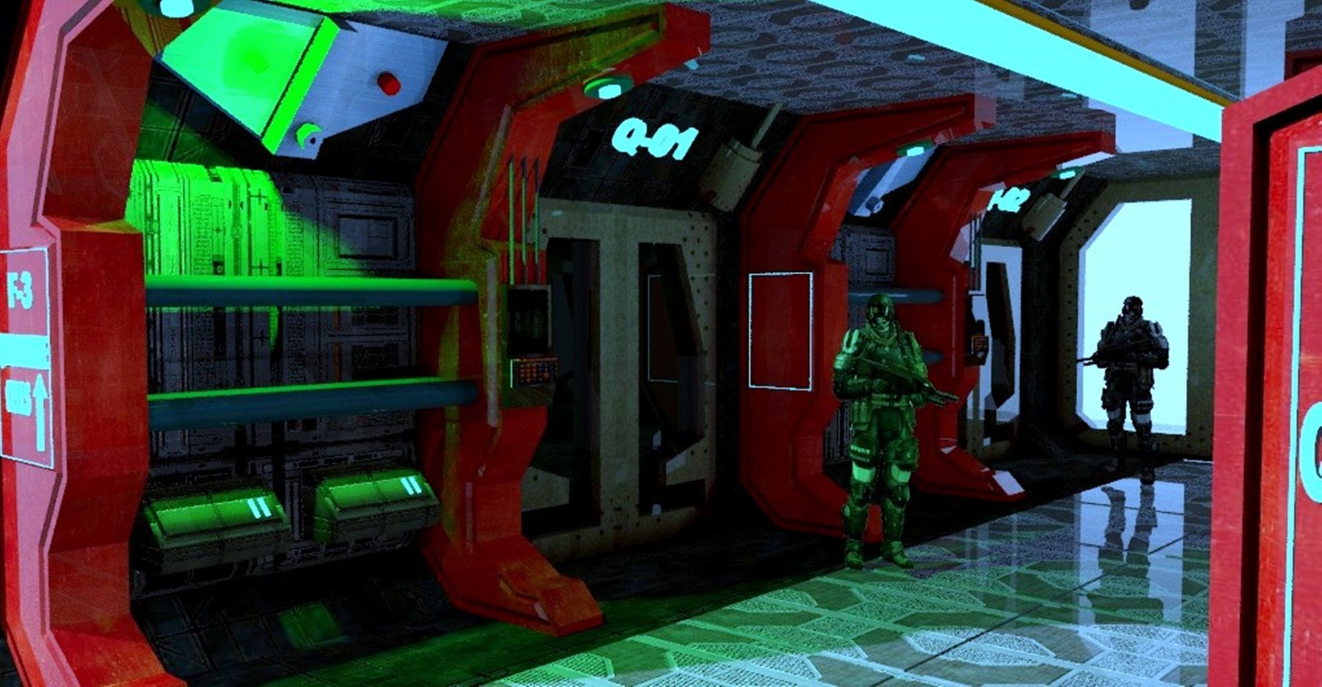 Sci-fi Corridor And Cells Military Base Model - TurboSquid 2294017