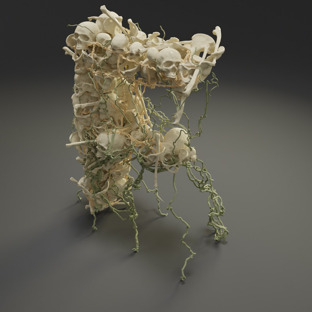 3D letter f bones skeleton - TurboSquid 1546115