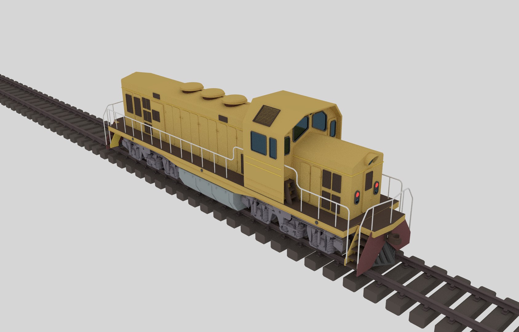 3D Model Diesel Locomotive - TurboSquid 1361399